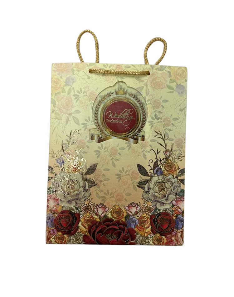 Personalised Wedding Card with bag design | UM Collection
